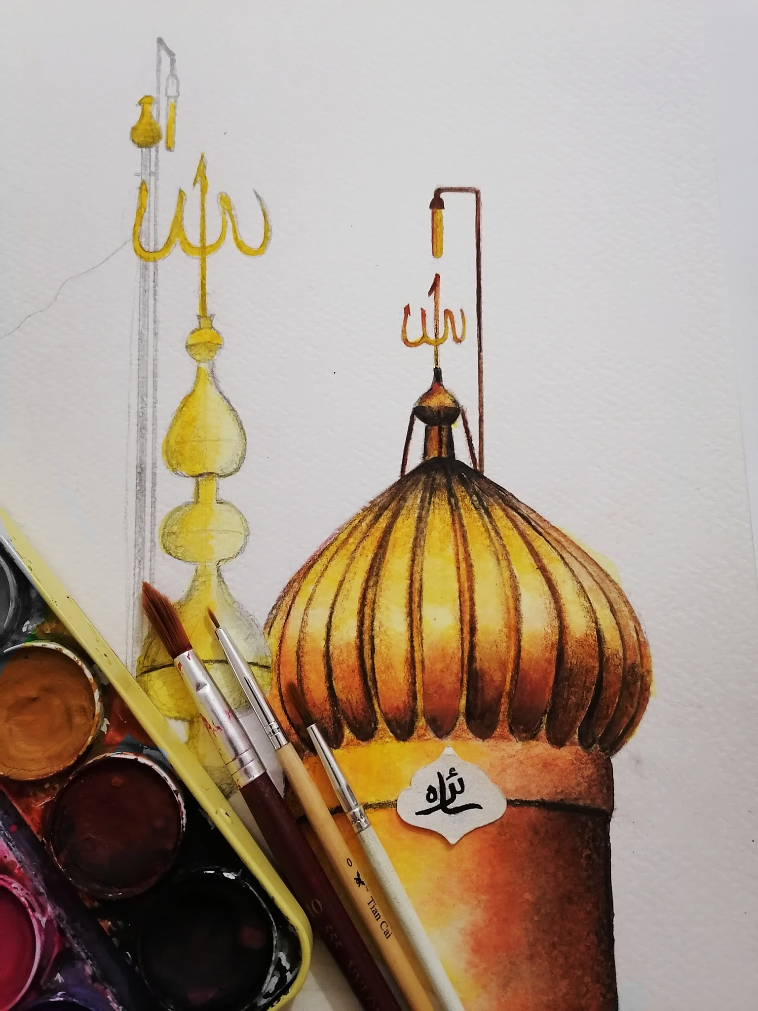 Imam Hussain A.S Holy Shrine Art – Saira Syed